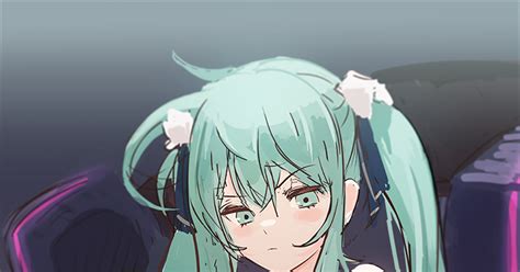 Vocaloid 미쿠初音ミク 낙서 디펫のイラスト Pixiv