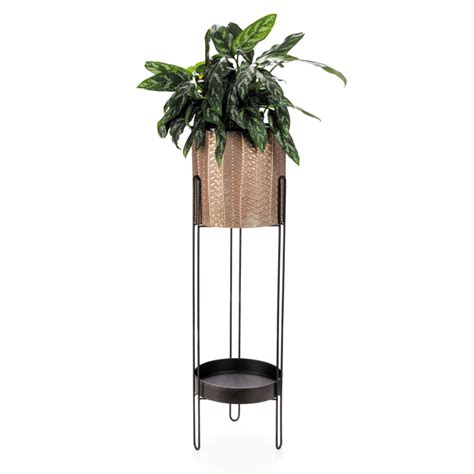 Osmunda Planter 89cm Aged Brass Finish Takasho Australia
