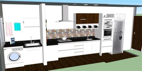 Kitchen 3d Skp Model For Sketchup • Designs Cad
