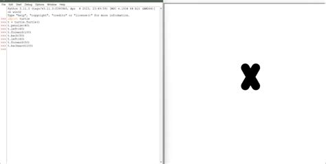 Drawing An ‘x Using Turtle A Simple Guide Askpython