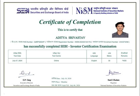 aditya srivastav on linkedin sebi nism