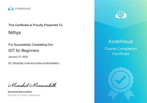git versioncontrol kodekloud techskills learningjourney