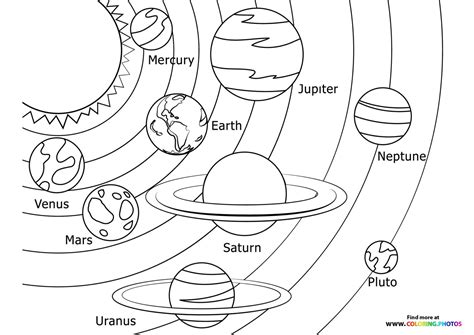 Solar System Coloring Sheet Free Printable Printables Templates Free