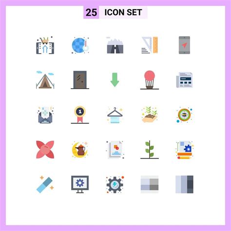 25 Universal Flat Colors Set For Web And Mobile Applications Location