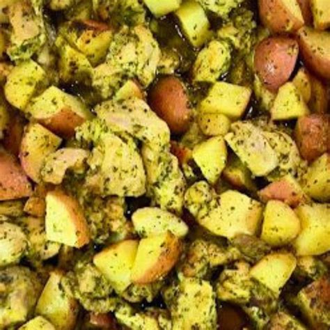 Lemon Pesto Chicken With Potatoes