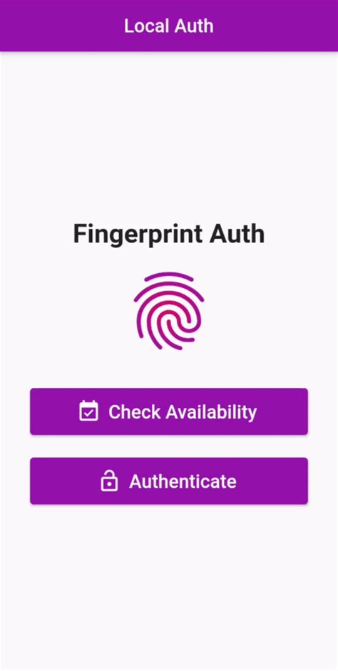 By Using Flutter Local Auth Users Can Authenticate With Fingerprint