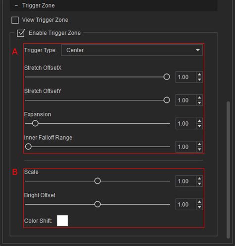 how to use trigger zone