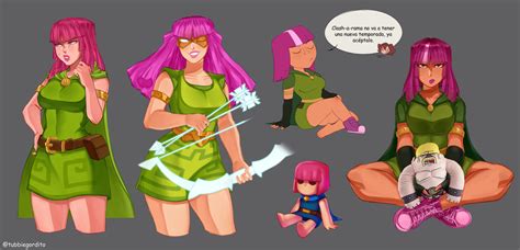 Clash Of Clans Fanart Archer By Tubbiegordito On Deviantart