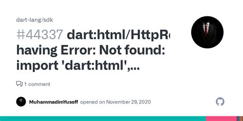 Dart Html HttpRequest Having Error Not Found Import Dart Html