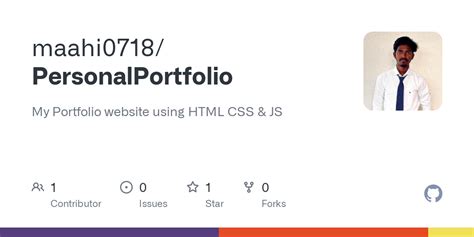 Github Maahi Personalportfolio My Portfolio Website Using Html