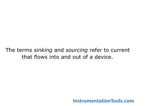 Sinking And Sourcing Explanation Inst Tools