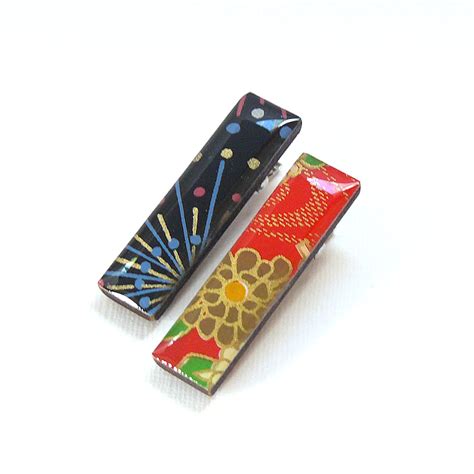Japanese Paper Hair Clips Small X2 Felt