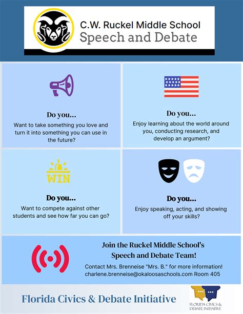 Speech And Debate Team Cw Ruckel Middle School