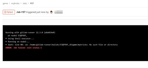 how to fix no such file or directory during gitlab ci run stack