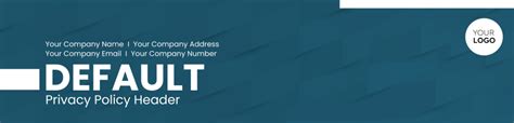 Free Default Privacy Policy Header Template To Edit Online