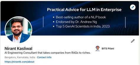 Nirant Kasliwal On Linkedin Just Updated My Linkedin Header — How Does It Resonate With You
