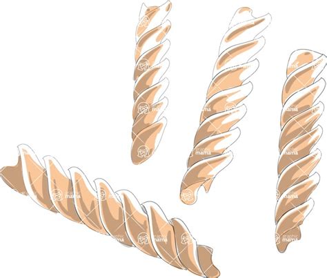330 Italy Vector Graphics Mega Bundle Fusilli Illustration Vector