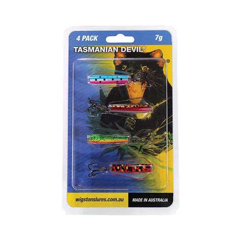 Wigston Tassie Devil Hard Body Lure 4 Pack Bcf