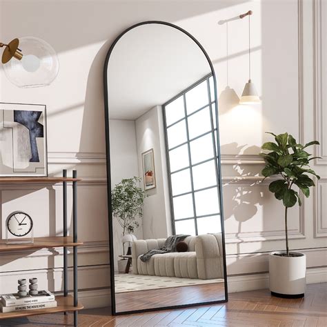 Glsland Full Length Mirror Arch Standing Floor Mirror 64x21 Arched