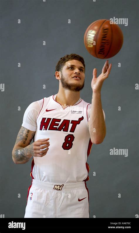 Miami Florida Usa 25th Sep 2017 Miami Heat Guard Tyler Johnson 8