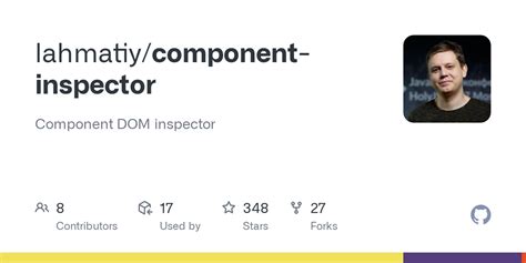 GitHub Lahmatiy Component Inspector Component DOM Inspector