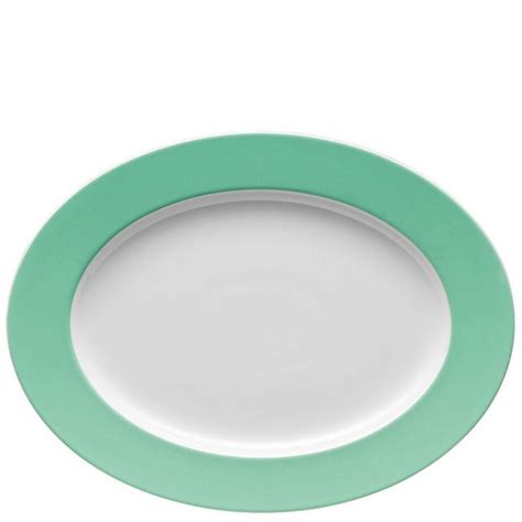 Thomas Porzellan Servierplatte Sunny Day Baltic Green Platte 33 Cm