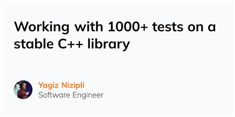 Working With Tests On A Stable C Library Yagiz Nizipli S Blog