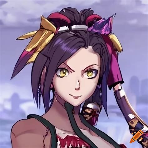 Character Design Of Baiken From Guilty Gear On Craiyon