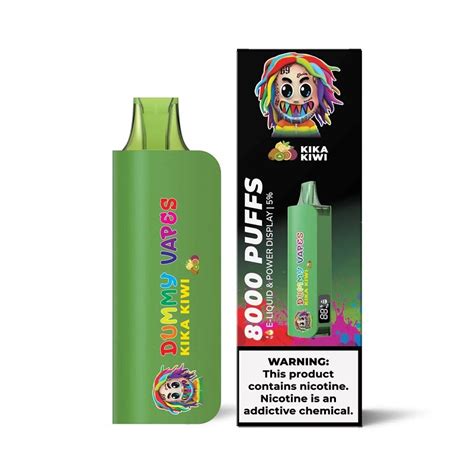 Dummy Vapes 8000puffs Kika Kiwi Disposable Vape 5pcs Pack Nimbus Imports