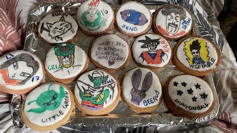 My Gf Made Me Some Dragon Ball Buiscuits For My Birthday She Admits Some Were Better Than