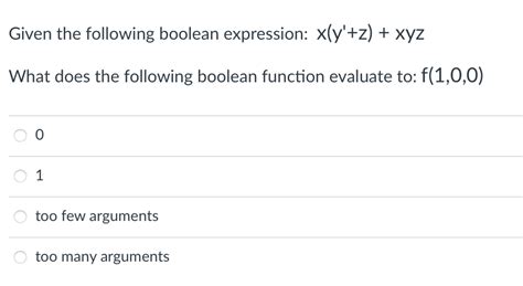 Solved Given The Following Boolean Expression Xy′zxyz