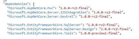 Net Core Rc2entityframework Database First Musings On Education And