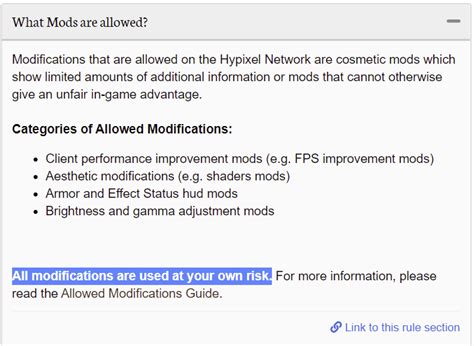 Which Mods Are Bannable Hypixel Forums