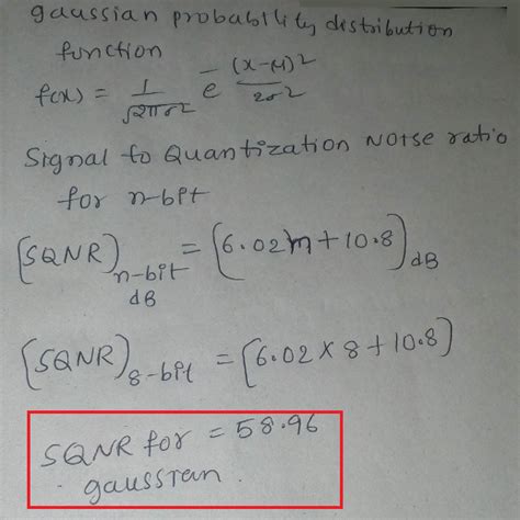 Solved A Find The Sqnr In Db For A Sinusoidal Signal With Amplitude