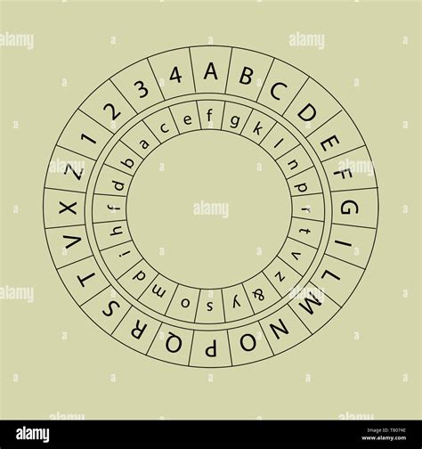 Alberti Cipher Disk Hi Res Stock Photography And Images Alamy