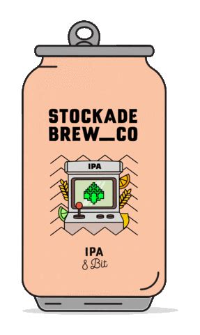Beer 8bit Sticker By Stockade Brew Co Find And Share On Giphy