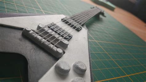 Gibson Flying V Mini Guitar Model By Malinapl Download Free Stl Model