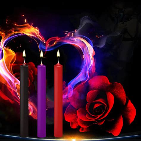 3pcs Box Low Temperature Candle Romantic Passion Play Sex Candles For