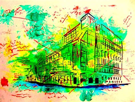 Architec Carboncillo Lápiz Otros Rotulador Técnica Mixta Tinta