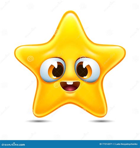 Star Emoticon Vector 77314371