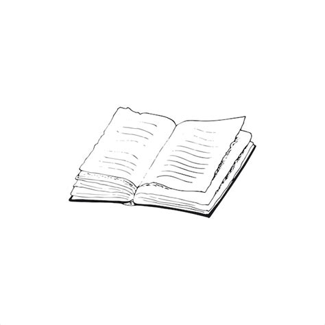 Premium Vector Handdrawn Open Book In Doodle Style Isolated Vector
