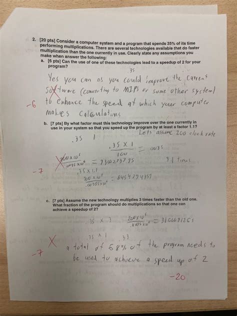 2 20 Pts Consider A Computer System And A Program