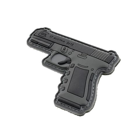Glock 17 Naszywka Pvc 3d Morale Patch Molon Labe