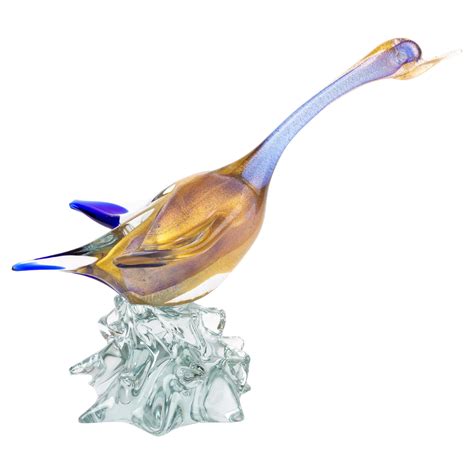 Large Murano Venetian Glass Sculpture Duck For Sale At 1stdibs