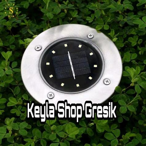 Jual Gresik Led Solar Light Power Cell Ground Led Garden Lampu Tancap Tanah Paving Lantai