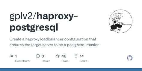 GitHub Gplv2 Haproxy Postgresql Create A Haproxy Loadbalancer