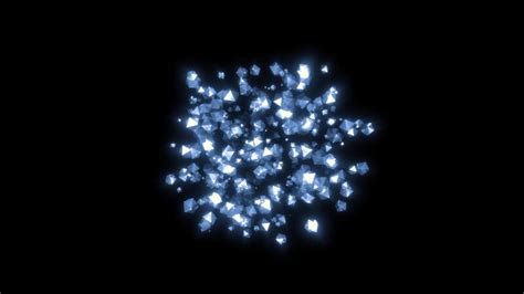 Stream Of Moving Shimmering Particles From Point Motion Slow