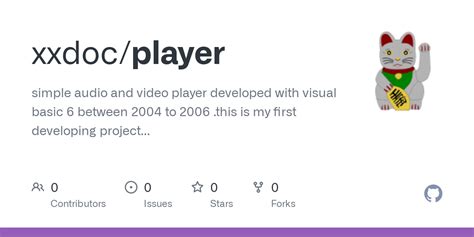 GitHub Xxdoc Player Simple Audio And Video Player Developed With
