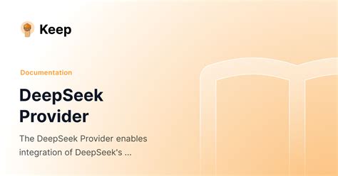 Deepseek Provider Keep