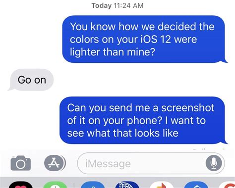 Green And Blue Within The Messages App Much Darker On IOS Thought This Happened For Everyone
